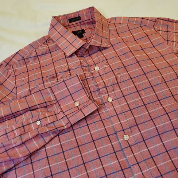 J. Crew | Shirts | Jcrew Ludlow Windowpane Long Sleeve Button Down ...